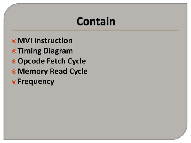 Timing Diagram of MVI Instruction of 8085 Microprocessor | PPTX | Computing | Technology & Computing
