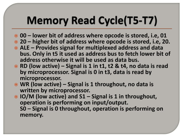 Timing Diagram of MVI Instruction of 8085 Microprocessor | PPTX | Computing | Technology & Computing