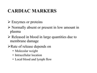 Cardiac markers in Myocardial infarction (MI) | PPTX