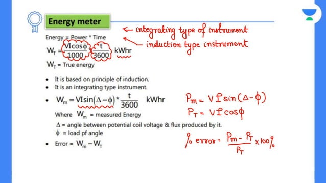 Measurements and instrumentation GATE notes | PPT