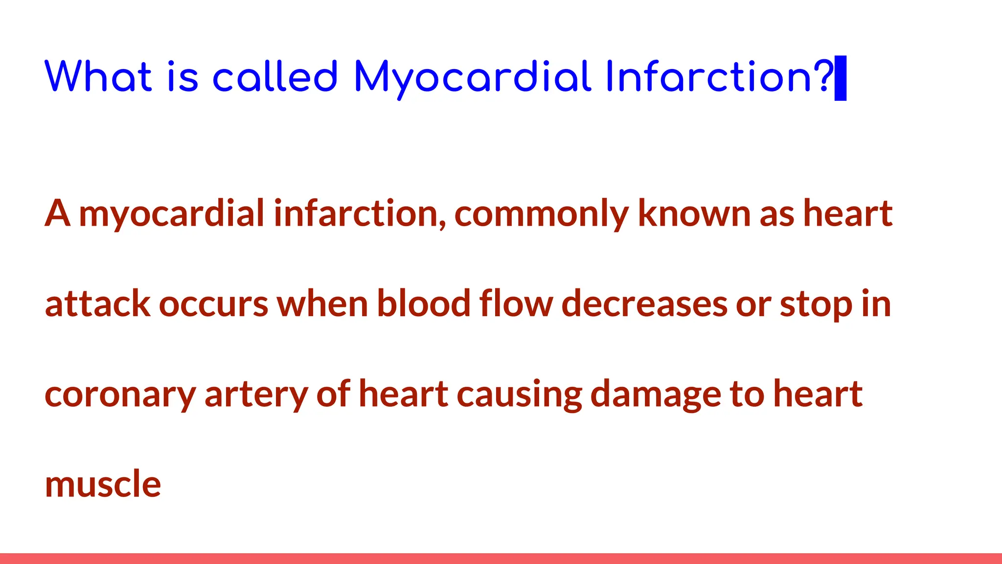 Myocardial Infarction Power point presentation | PPTX