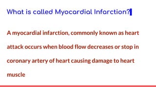 Myocardial Infarction Power point presentation | PPTX