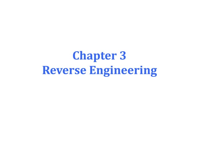 Mi 291 chapter 3 (reverse engineering)(1) | PDF | 3-D Graphics | Computer Software and Applications