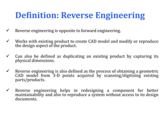Mi 291 chapter 3 (reverse engineering)(1) | PPT