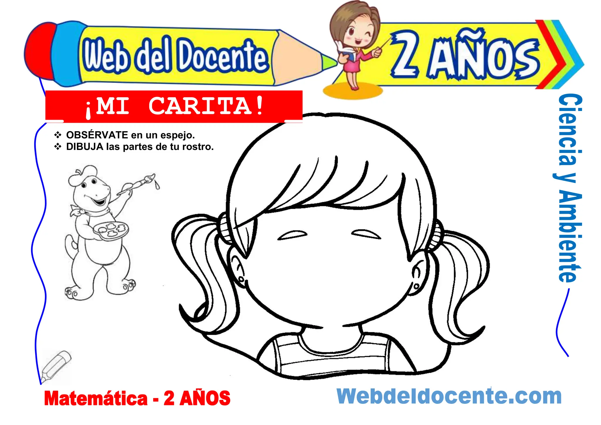 Mi Cara y sus partes para inicial de 2 a 5 | DOC