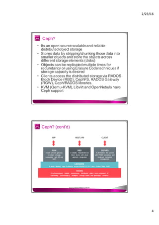 Mi-ROSS Reliable Object Storage System For Software Defined Storage and ...