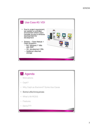 Mi-ROSS Reliable Object Storage System For Software Defined Storage and ...