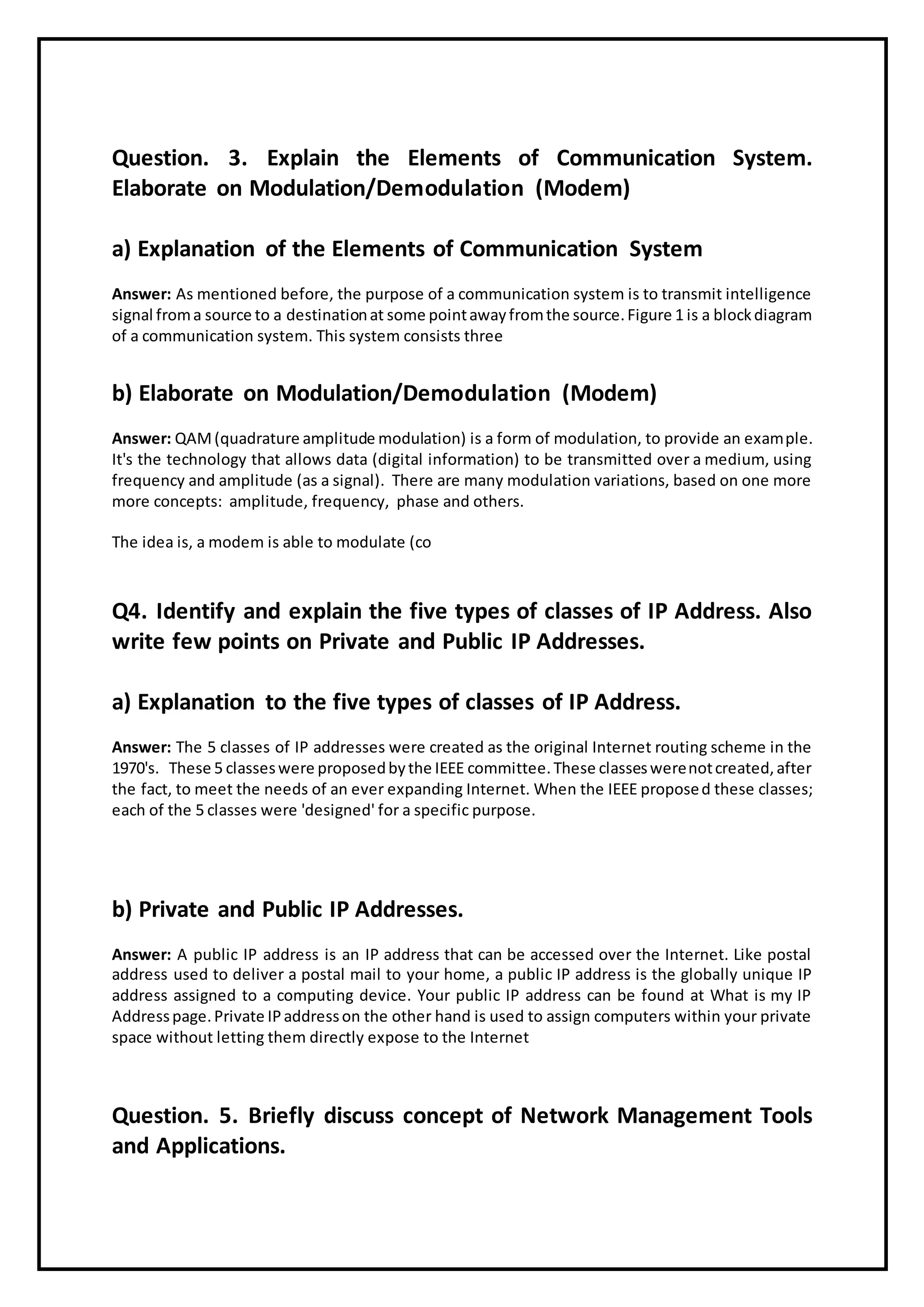 Mi0035 – computer networks | PDF