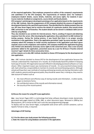 Mi0041 java and web design | DOCX