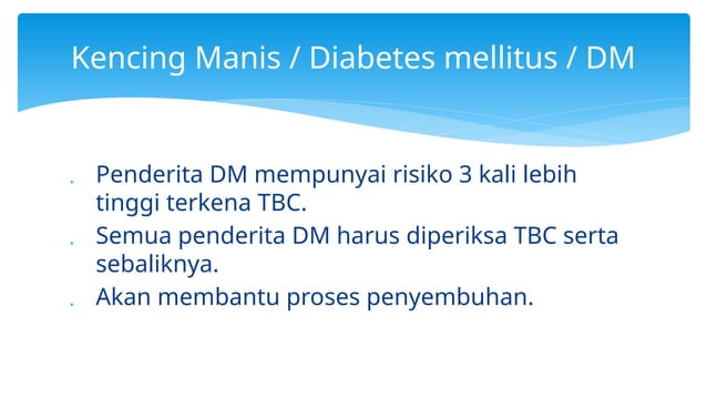 informasi dasar tentang penyakit TBC ... | PPTX