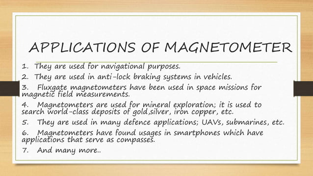 Magnetometer (detailed powerpoint presentation) | PPTX | Geology | Science