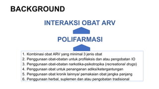 MI 2 - Interaksi Obat ARV (Antiretroviral) | PPTX