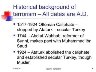 Mi 210 islamic terrorism.1 | PPT