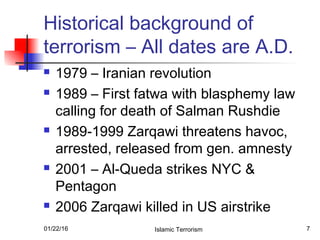 Mi 210 islamic terrorism.1 | PPT