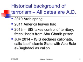Mi 210 islamic terrorism.1 | PPT