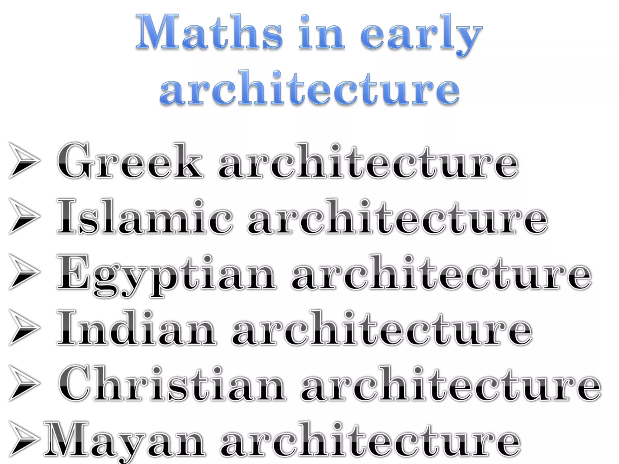 mathematics in architecture | PPT