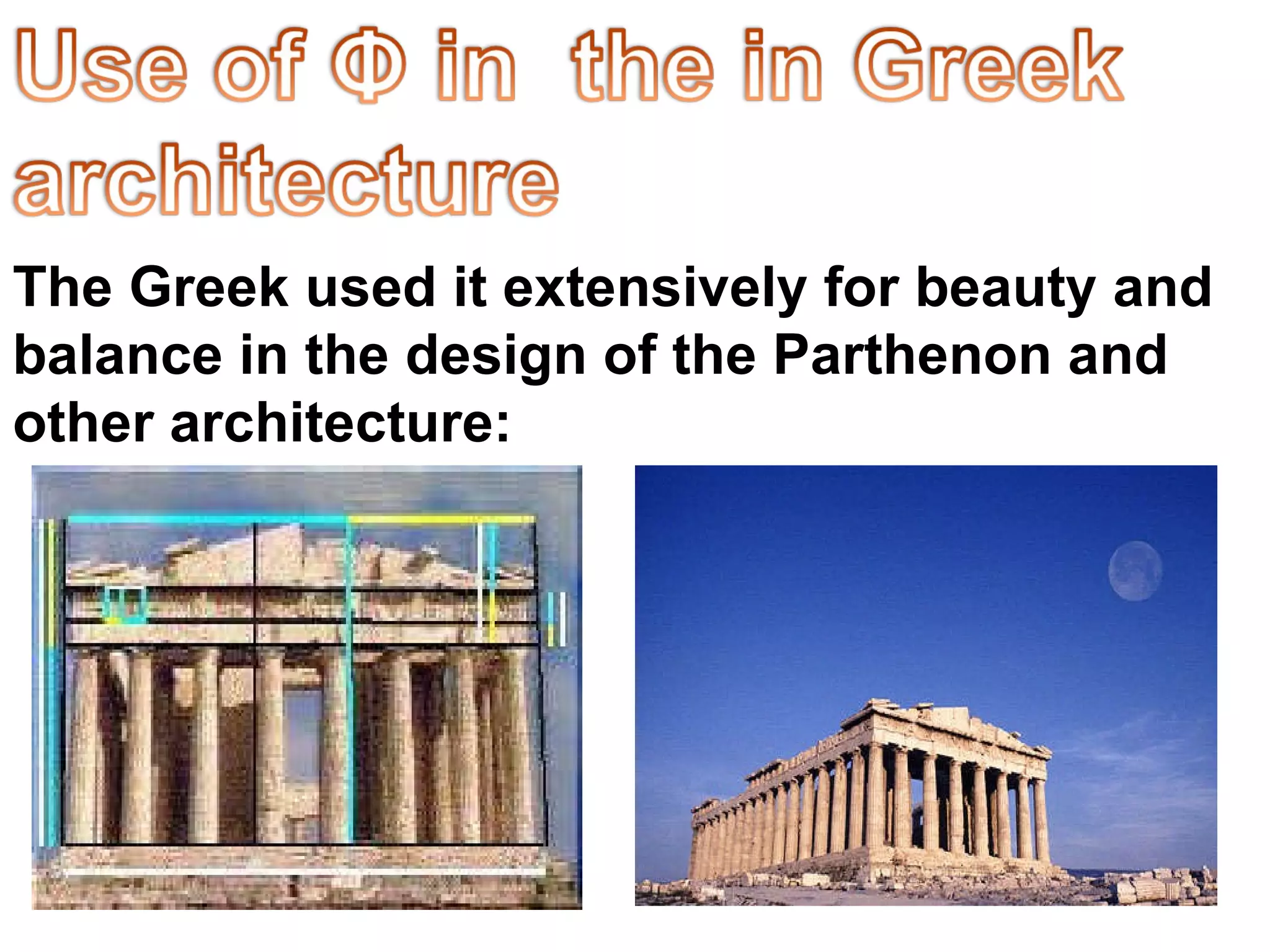 mathematics in architecture | PPT