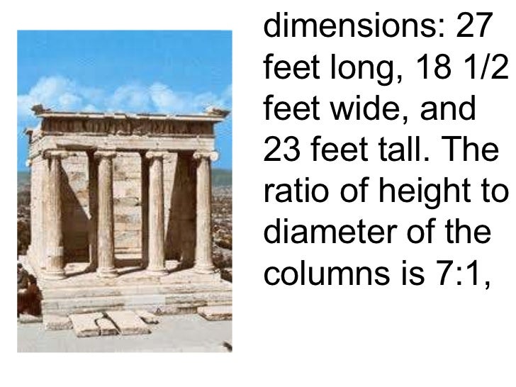 Parthenon Columns Dimensions