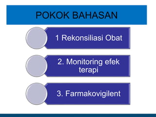 MI 3 - Rekonsiliasi Obat, Monitoring Efek dan Pharmacovigilence_Final.P.ppt