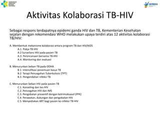 Penyuluhan Kesehatan Tata Laksana TB dan HIV | PDF