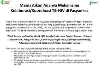 Penyuluhan Kesehatan Tata Laksana TB dan HIV | PDF