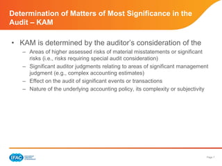 The New Auditor's Report | PPTX