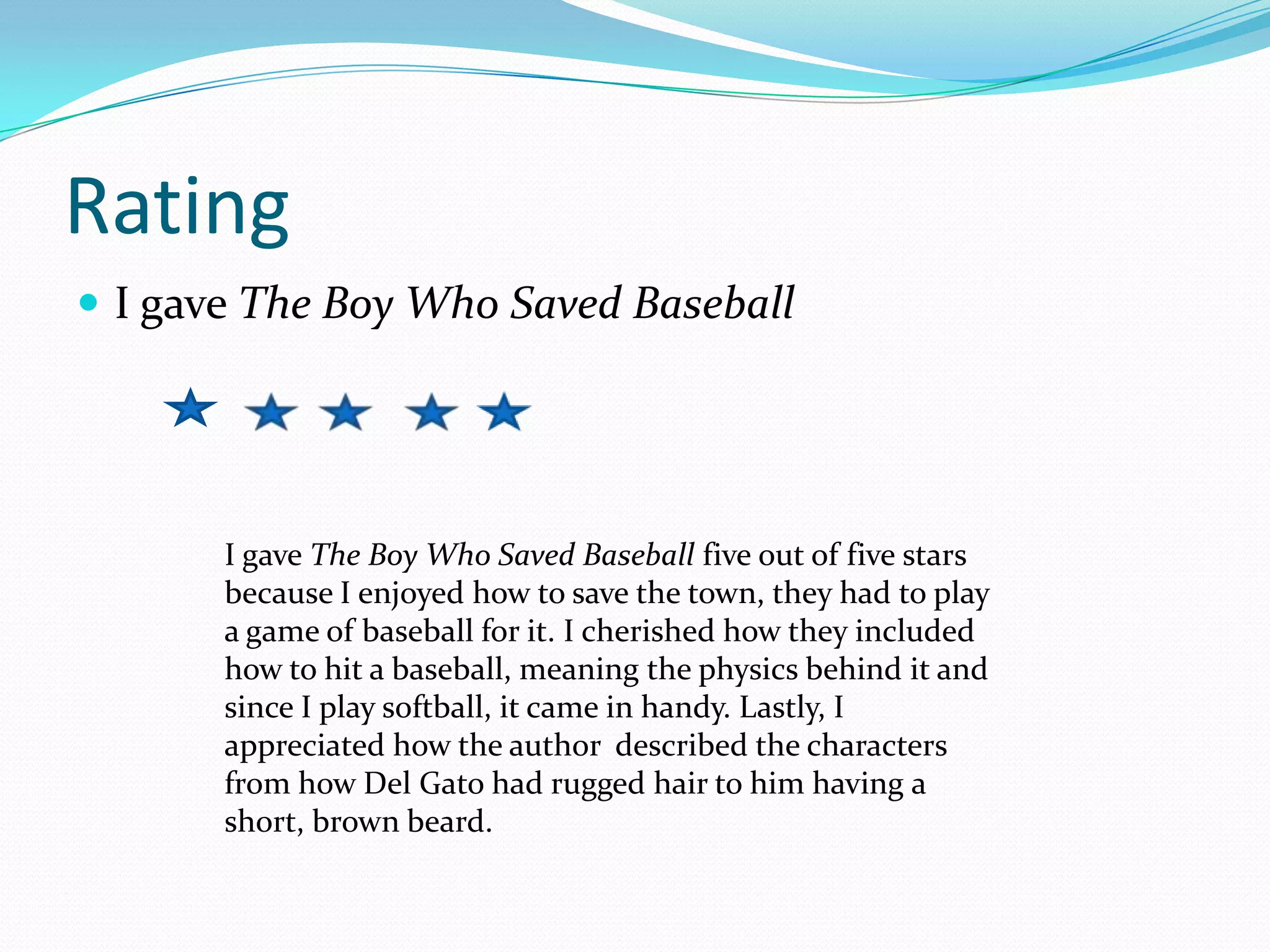 Mia brdecka the boy who saved baseball | PPTX