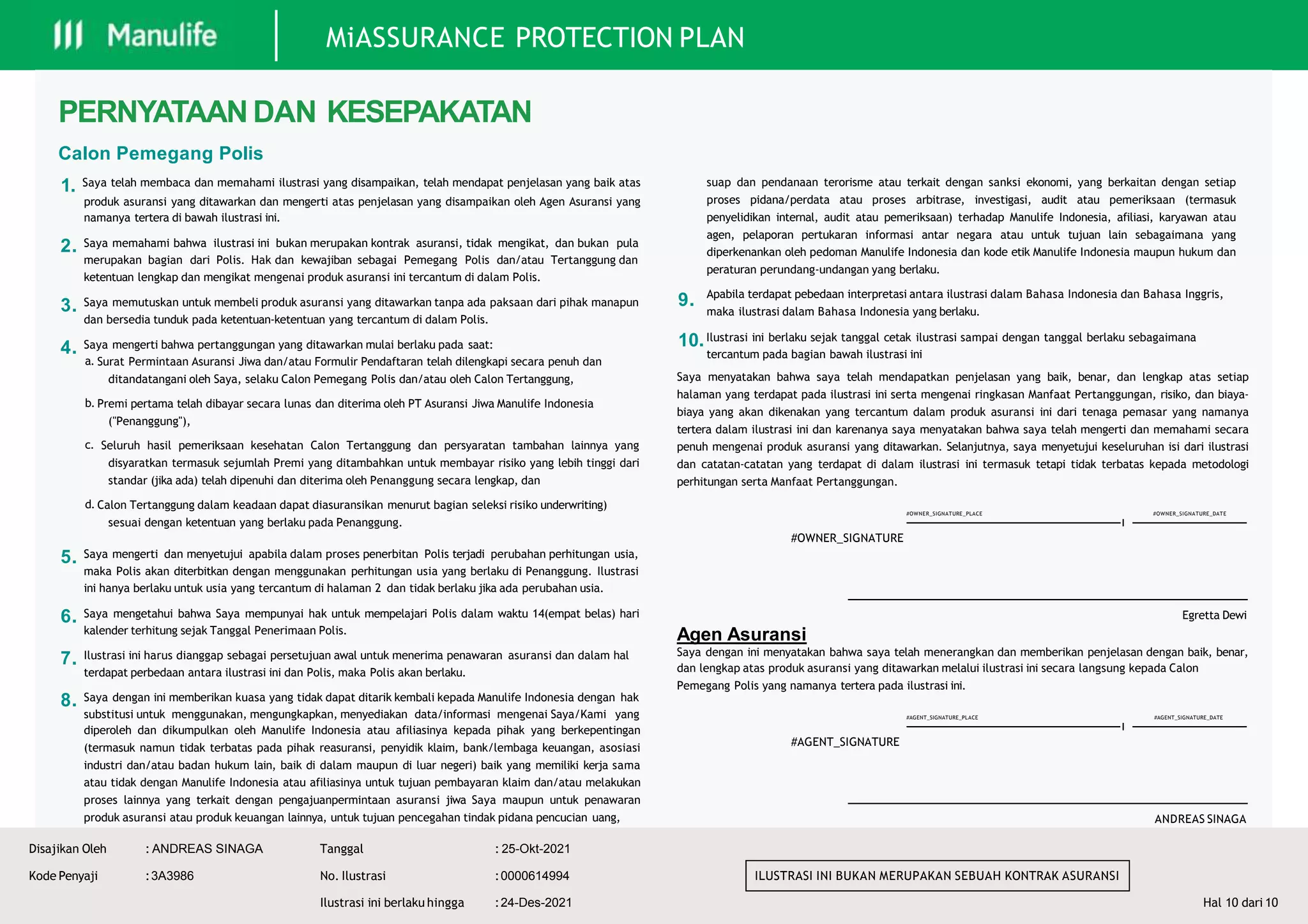Mi Assurance Protection Plan Manulife | PPT