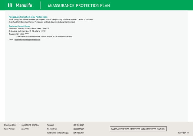 Mi Assurance Protection Plan Manulife | PPT