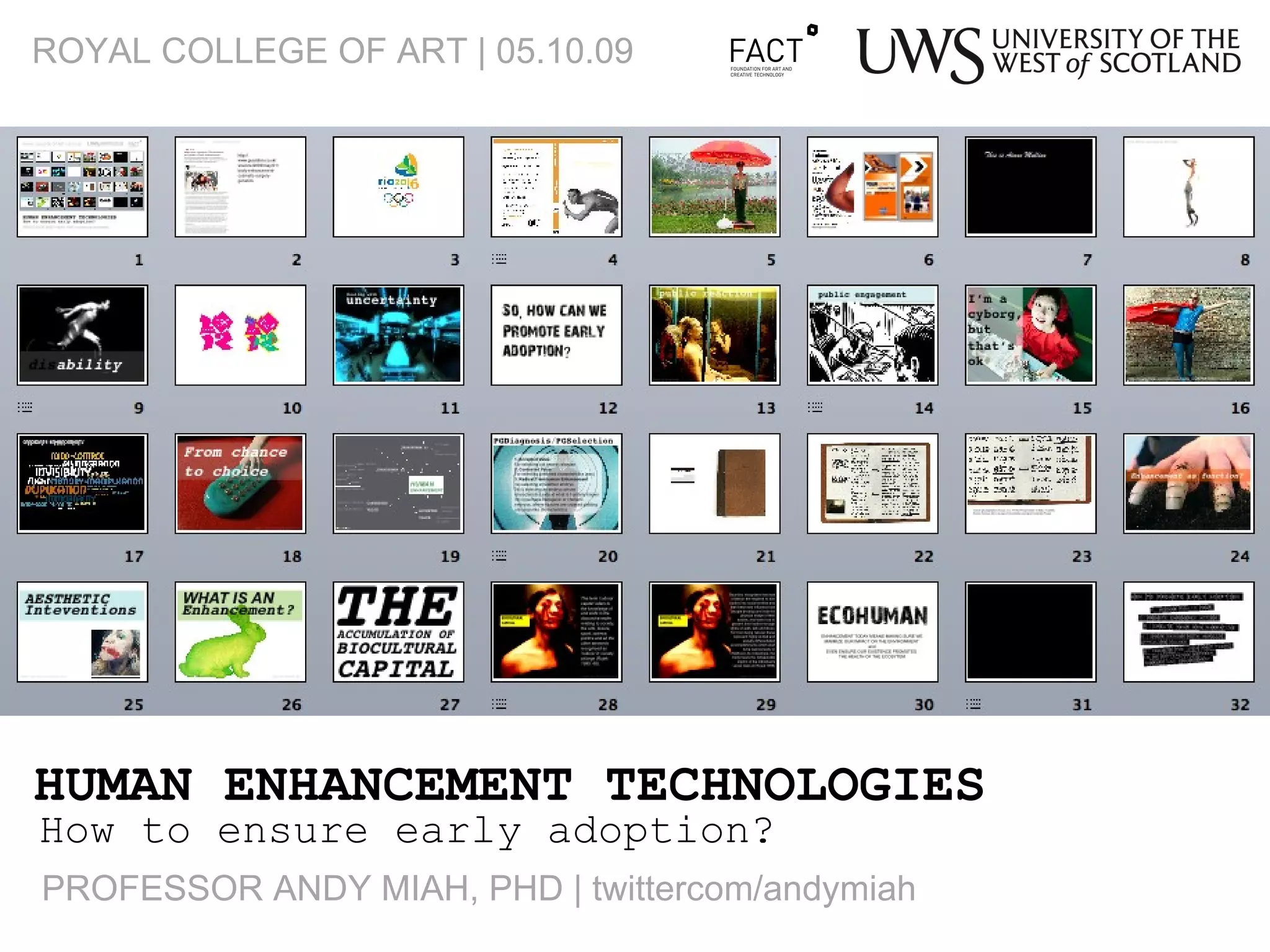 Human Enhancement Technologies | PPT | Science