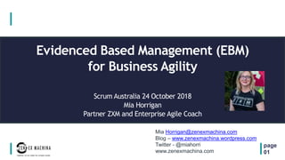 Evidence Based Management - Measuring value to enable improvement and agility | PPT