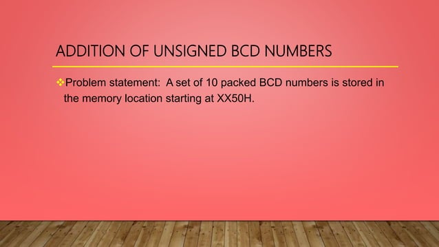 BCD arithmetic and 16-bit data operations | PPTX