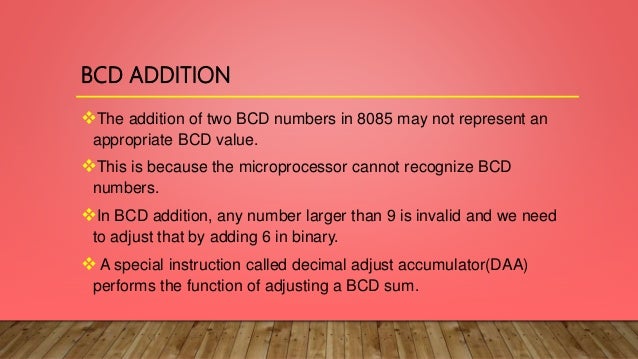 BCD arithmetic and 16-bit data operations