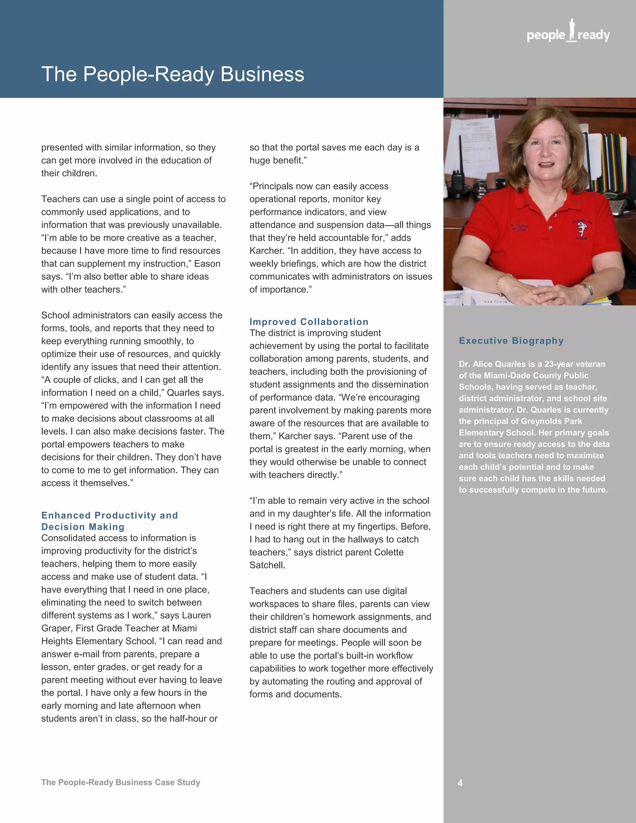 SharePoint Case Study - Miami Dade Schools | PDF