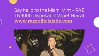 Miami mint Raz Vape Tn9000 Disposable vape | PPT