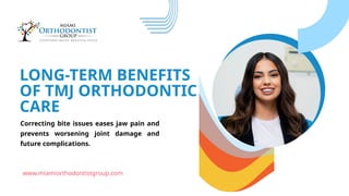 Do You Have TMJ Issues? How Orthodontics Can Help Relieve Jaw Pain. | PPTX