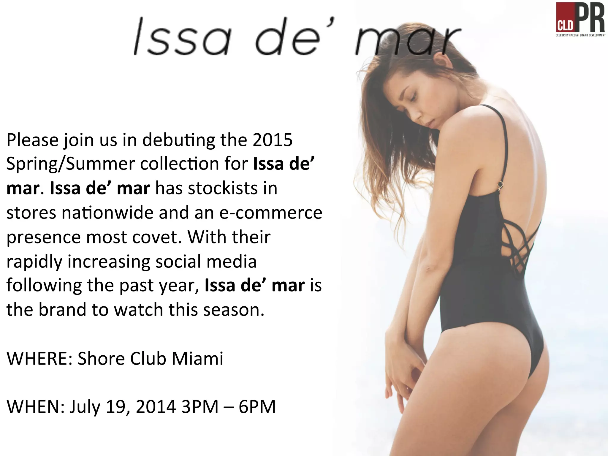 Issa de' mar Miami Swim week sponsor deck | PDF