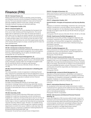 Miami's Finance Program | PDF