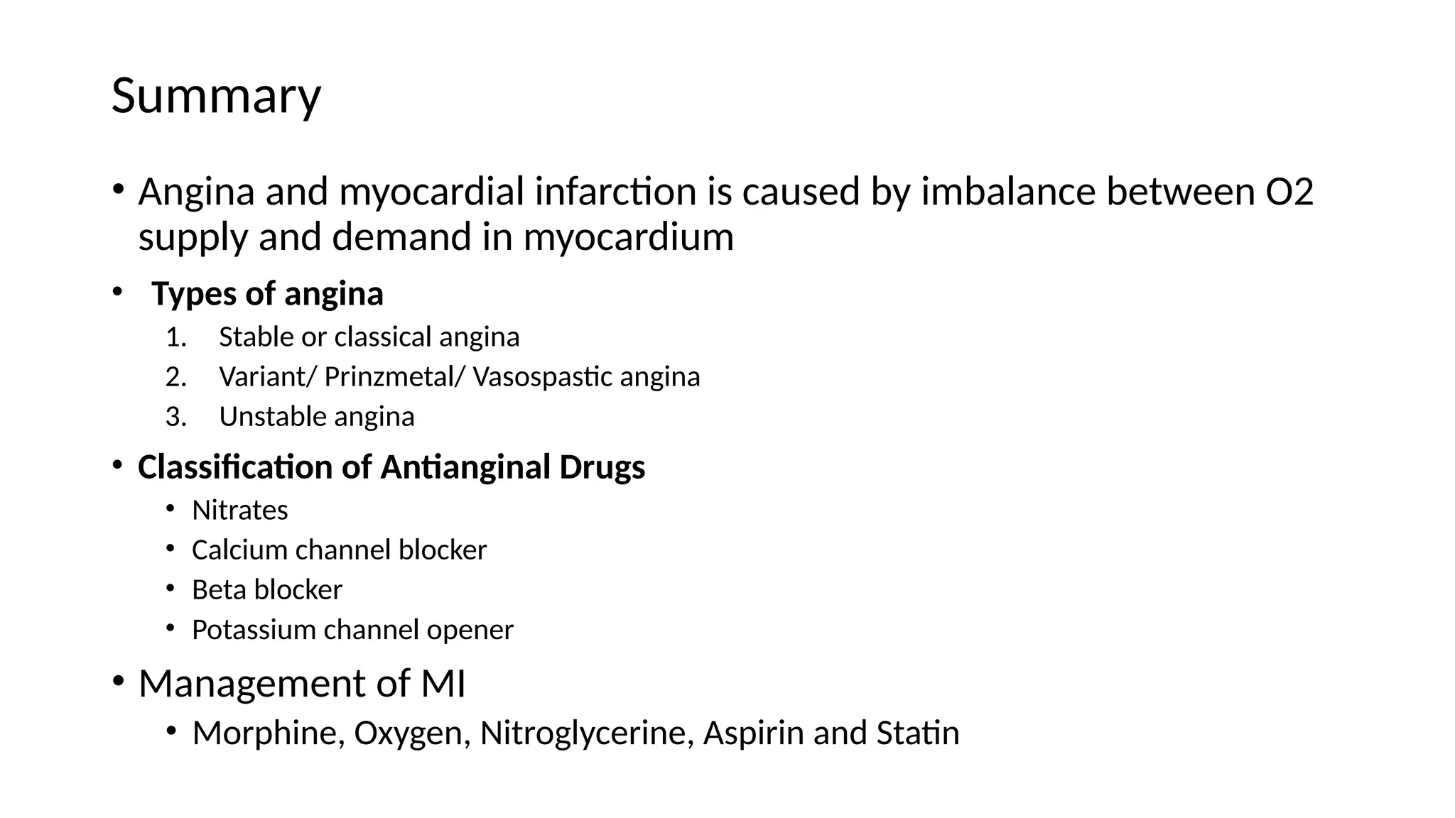 MI+Angina+Drug interactions,Myocardial Infarction | PPTX