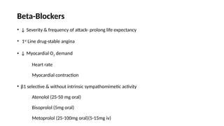 Pharmacotherapy of Angina+ myocardial infaction+ Drug interactions-1-2.pptx