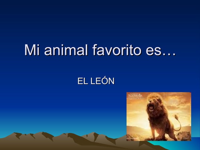 Mi animal favorito | PPS