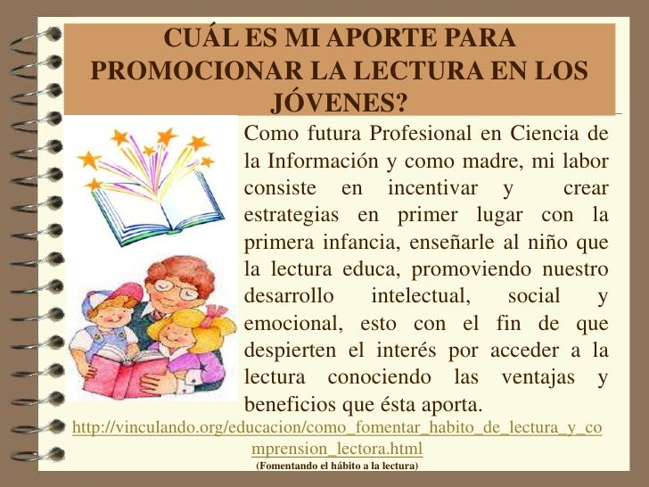 Mi Aporte Para Promocionar La Lectura En Los Jovenes 2