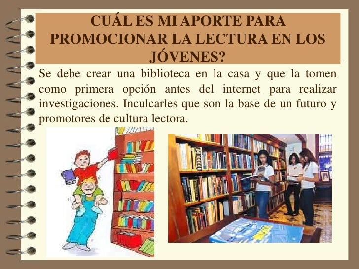 Mi Aporte Para Promocionar La Lectura En Los Jovenes 2
