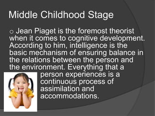 Middle Childhood (cognitive and physical) | PPTX