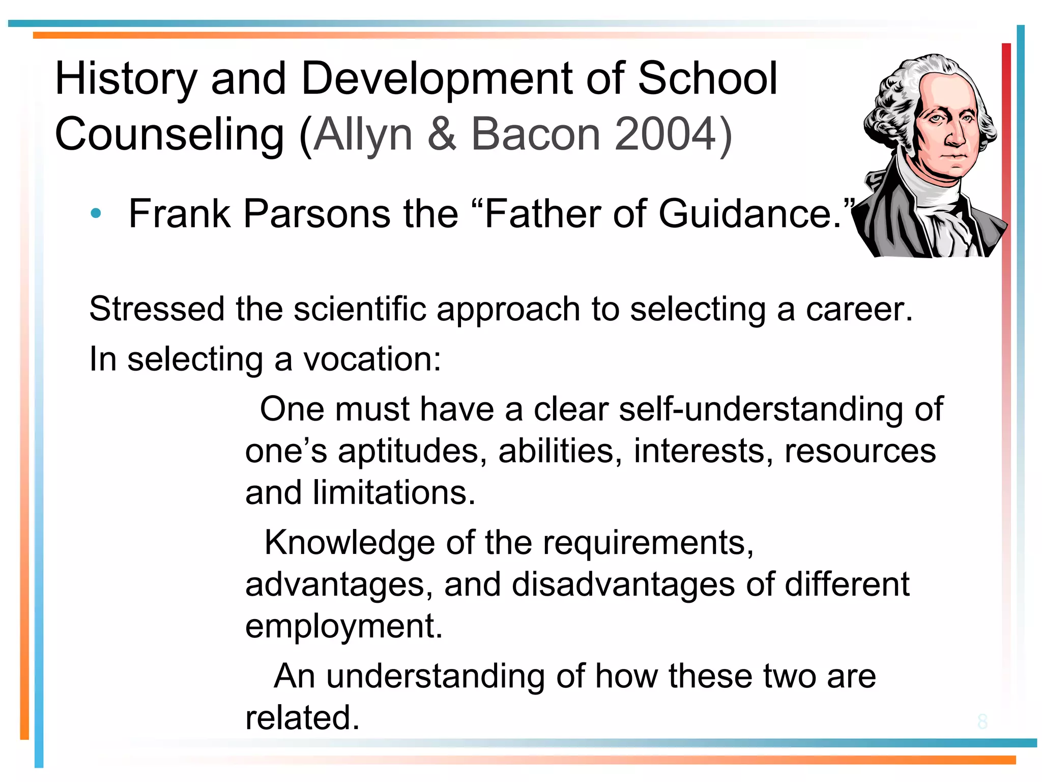 history of guidance and counseling | PPTX