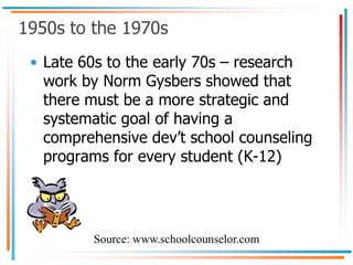 history of guidance and counseling | PPTX