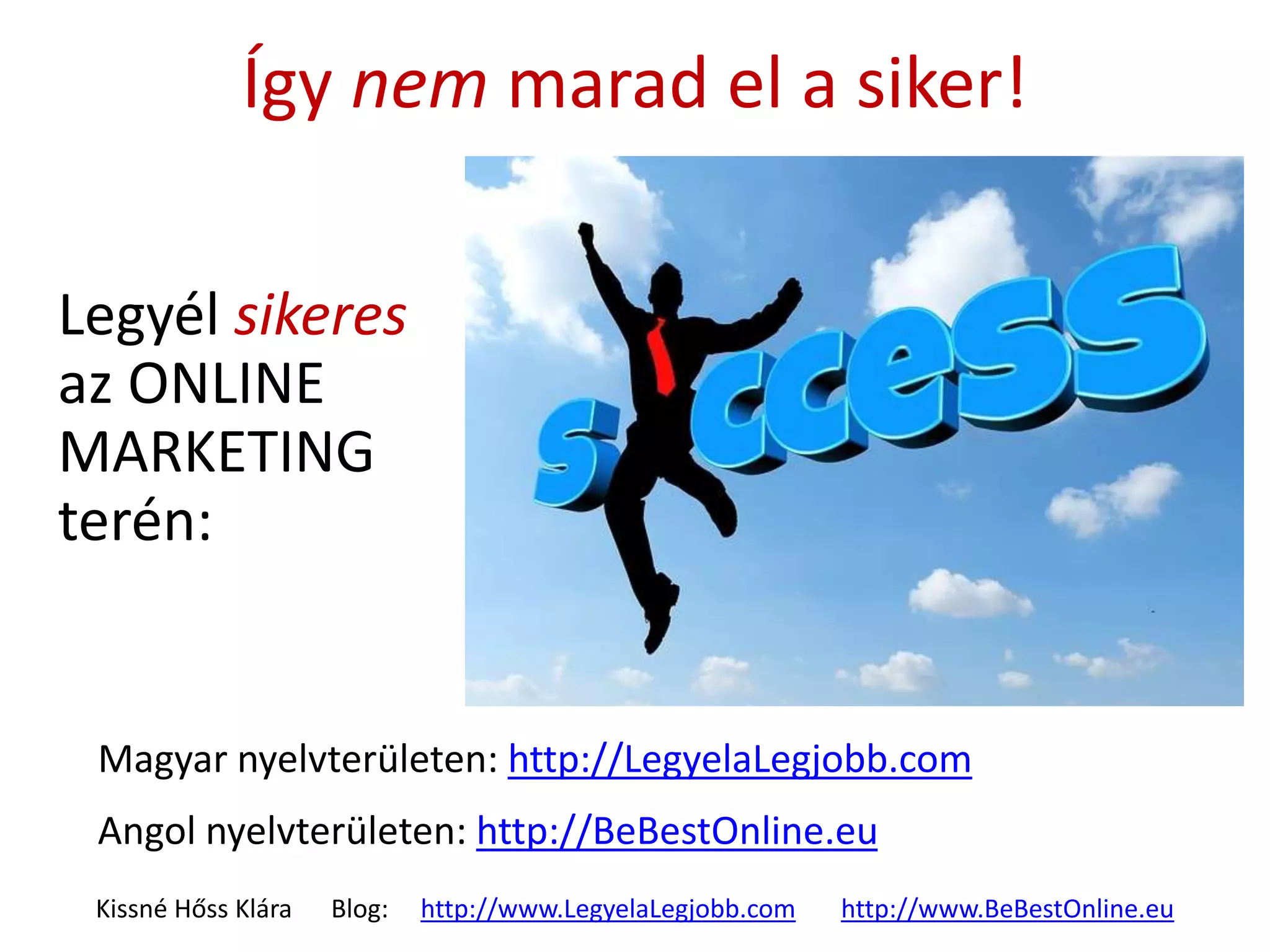 Mi a siker | PPTX