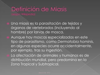 Miasis o gusaneras | PPTX