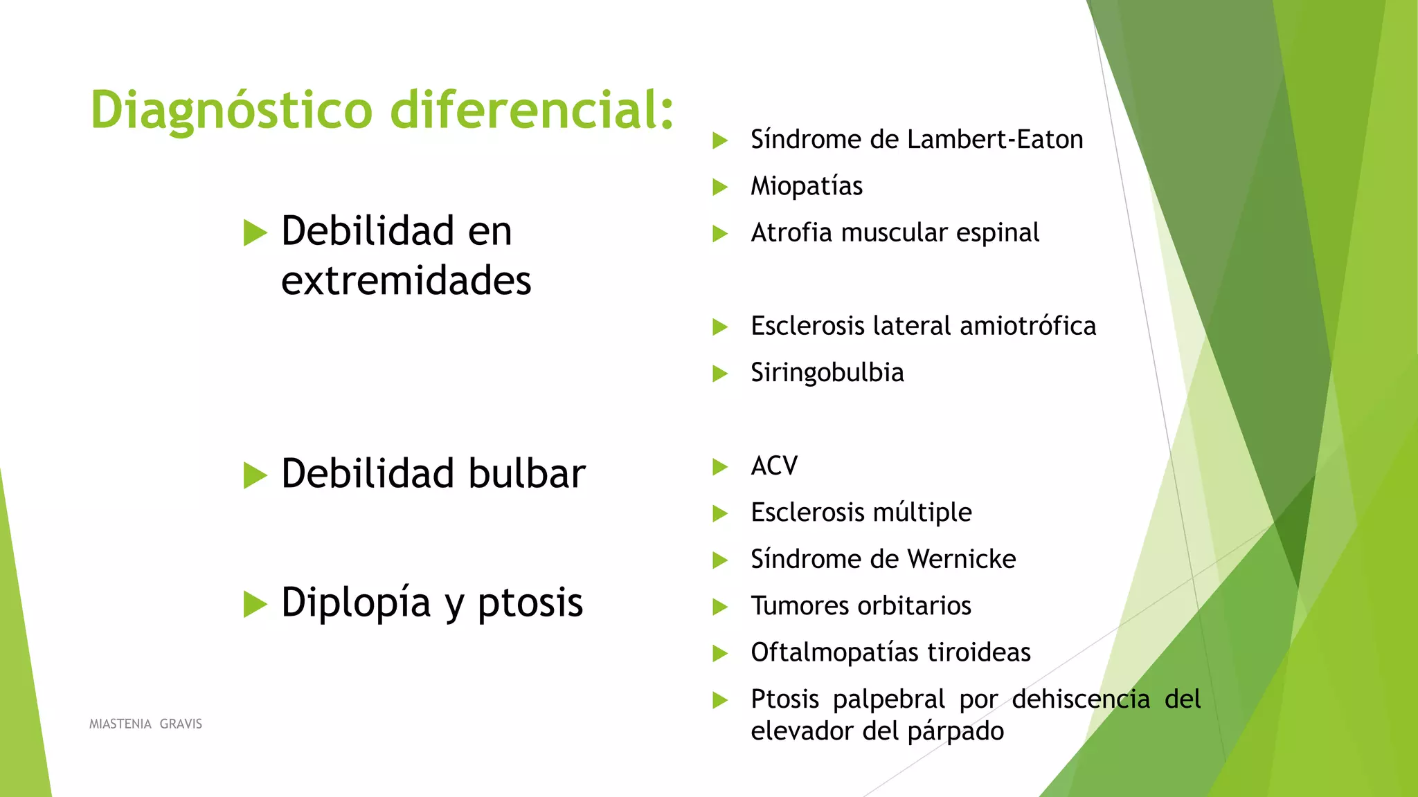 Miastenia grave - Enfermedades Autoinmunes | PPTX