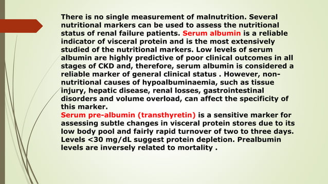 Malnutrition , inflammation ,and atherosclerosis (MIA syndrome in ...